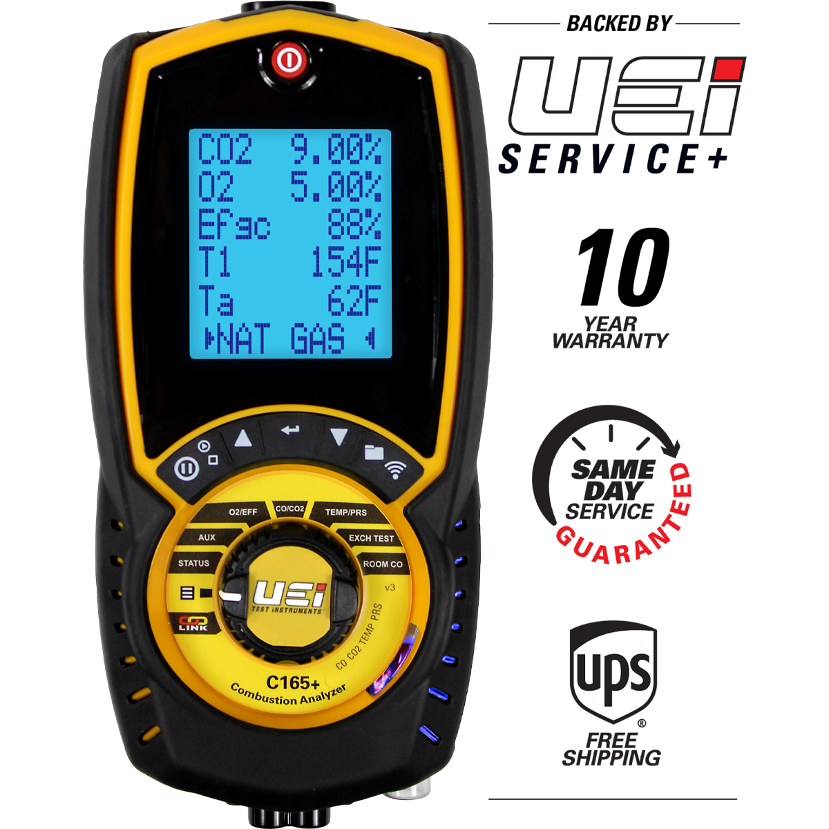 C165+KIT - RES/COMML COMBUSTION ANALYZER KIT W/ PRINTER | Kane USA